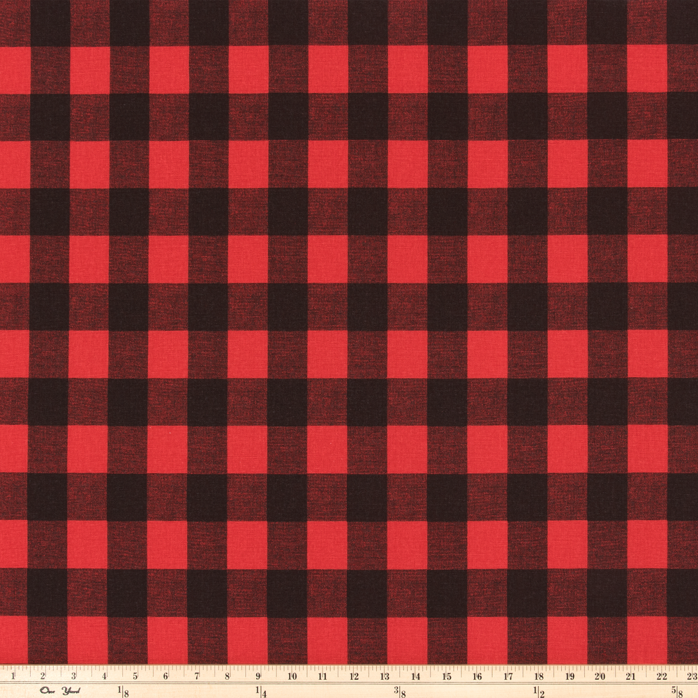 Buffalo Plaid Red/Black Fabric By Premier Prints – ShopFabric