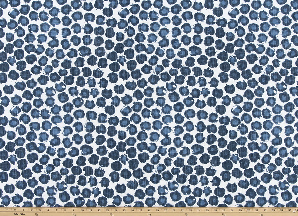 Freedom Prussian Blue White Slub Linen Fabric By Premier Prints ...