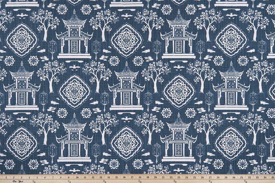 Spirit Regal Navy Slub Canvas Fabric By Premier Prints – ShopFabric